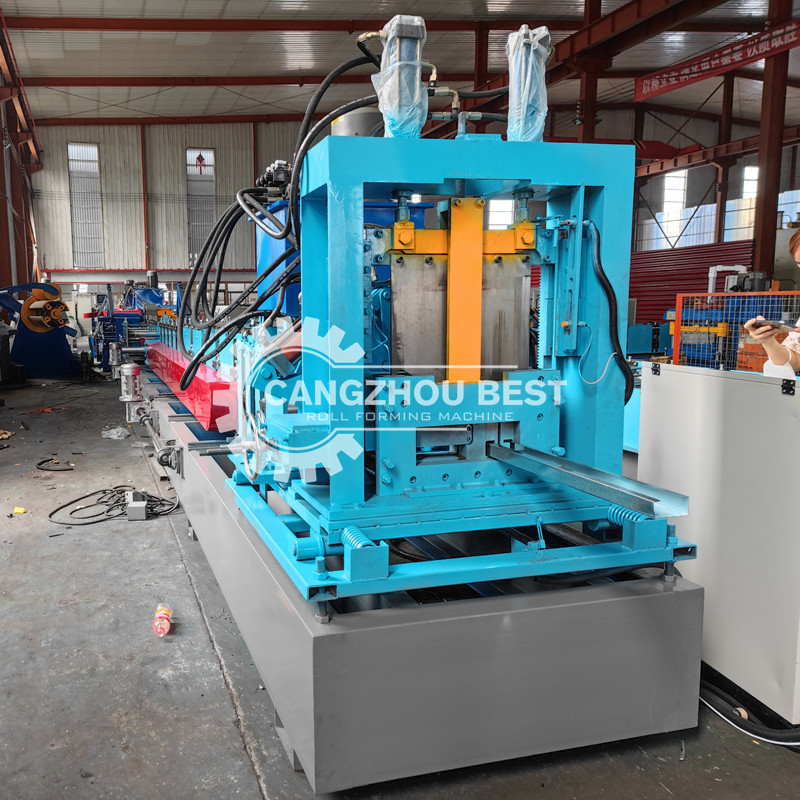 Fully Automatic Gear Box Driven C Purlin Machine For Cold GI Steel Strip Profile