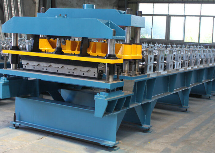 Steel Roofing Sheet Roll Forming Machine PPGI GI IBR Trapezoid , Roof ...