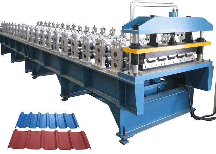 Roofing Sheet Roll Forming Machine , Roofing Corrugated Sheet Roll ...