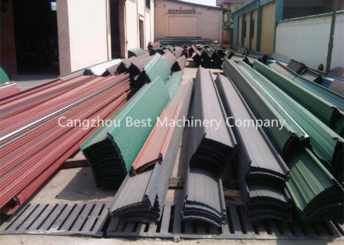 Strip Lock Roof Sheet Self Lock Sheet Metal Roofing Machine , Roof ...
