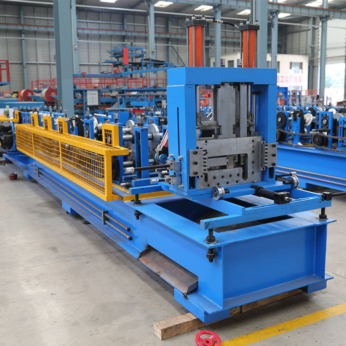 C And Z Purlin Roll Forming Machine , Steel Channel Quick Change Cold ...