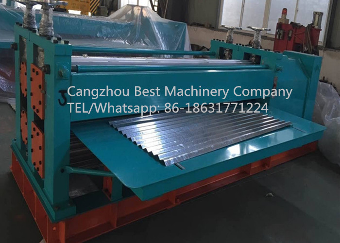 ARC Waves Bending Roofing Sheet Roll Forming Machine Chain / Gear Box ...