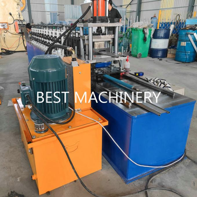 Galvanized Steel Profile 380v50hz Roller Shutter Slat Machine Chain Driven